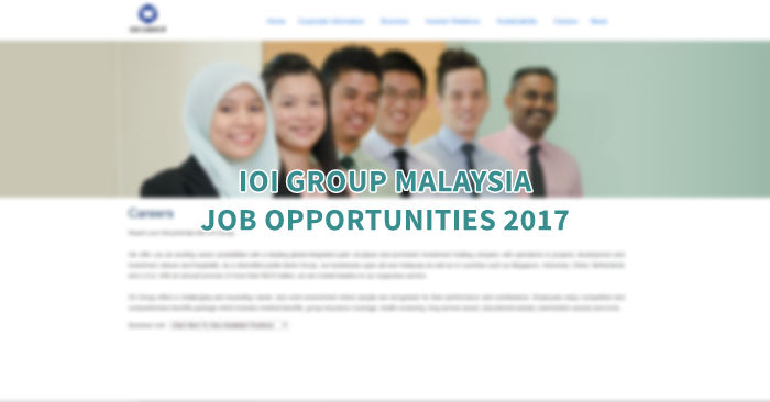 IOI Malaysia Job Careers 2026 - Malaysia OFW