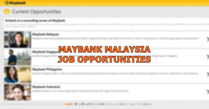 Maybank Malaysia Job Openings 2025 - Malaysia OFW