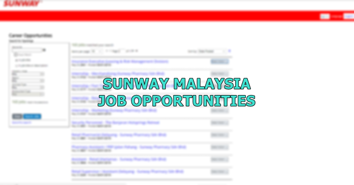 Sunway Group Job Openings 2025 - Malaysia OFW